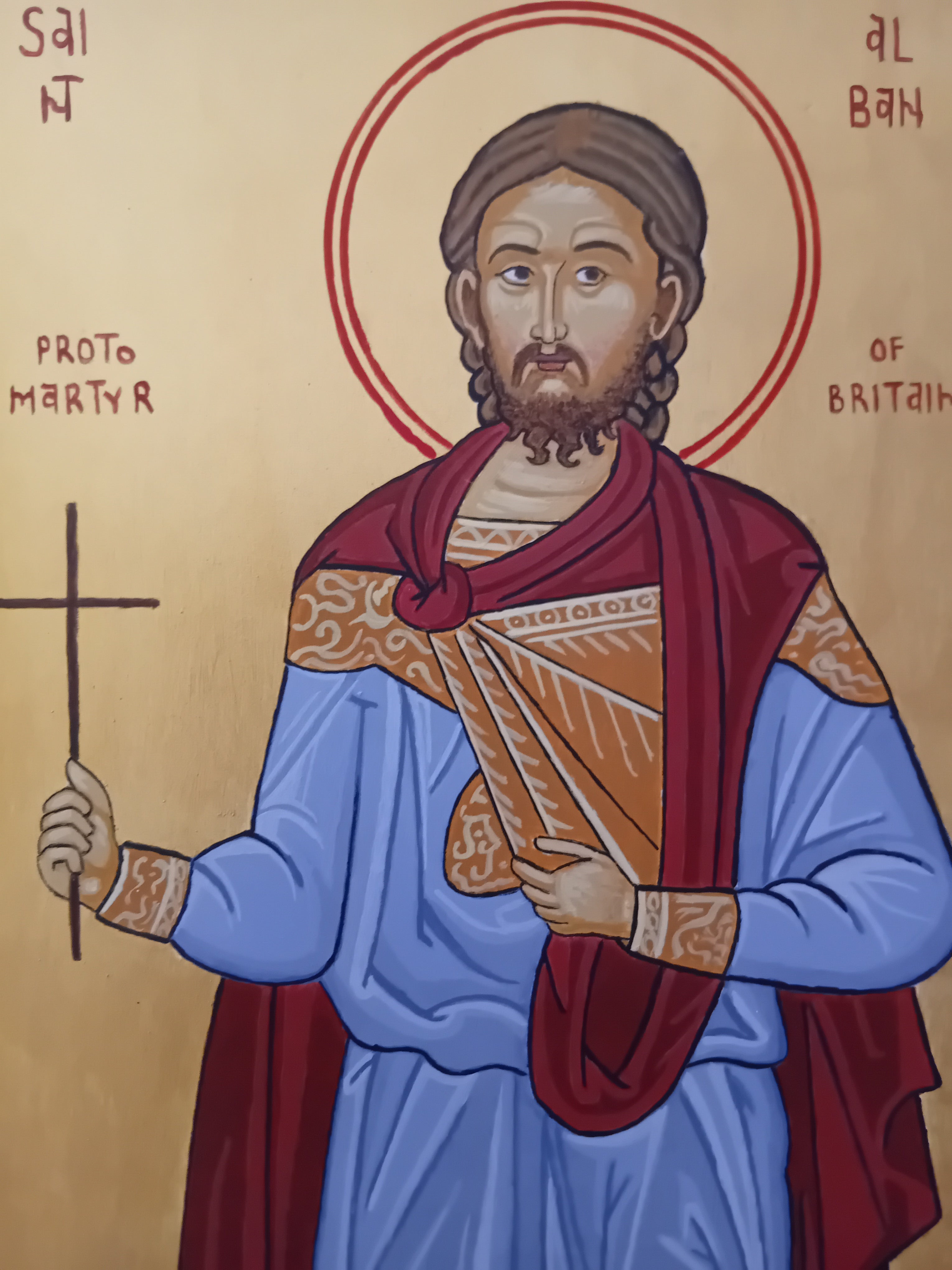 Handpainted Orthodox icon Saint Alban the Protomartyr of Britain ...