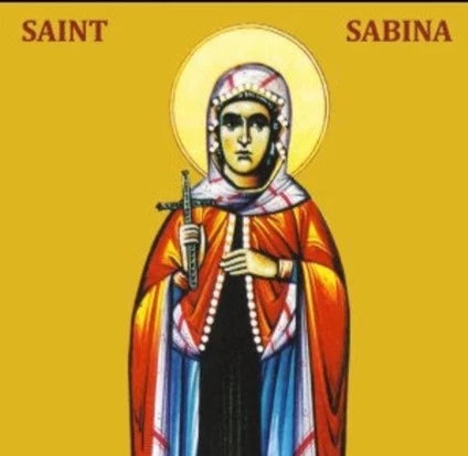 Handpainted Catholic icon Saint Sabina of Rome – HandmadeIconsGreece