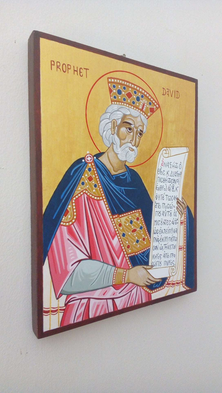 Handpainted Orthodox icon Prophet David - Handmadeiconsgreece ...
