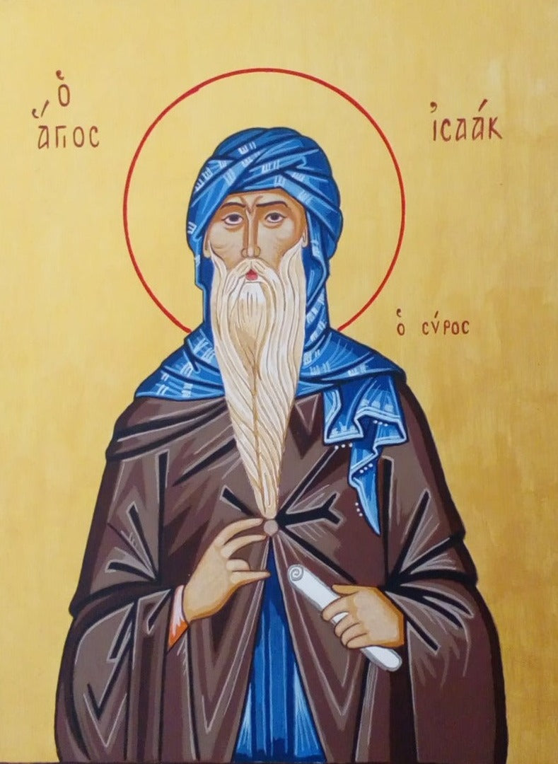 Handpainted Orthodox icon Saint Isaac the Syrian – HandmadeIconsGreece