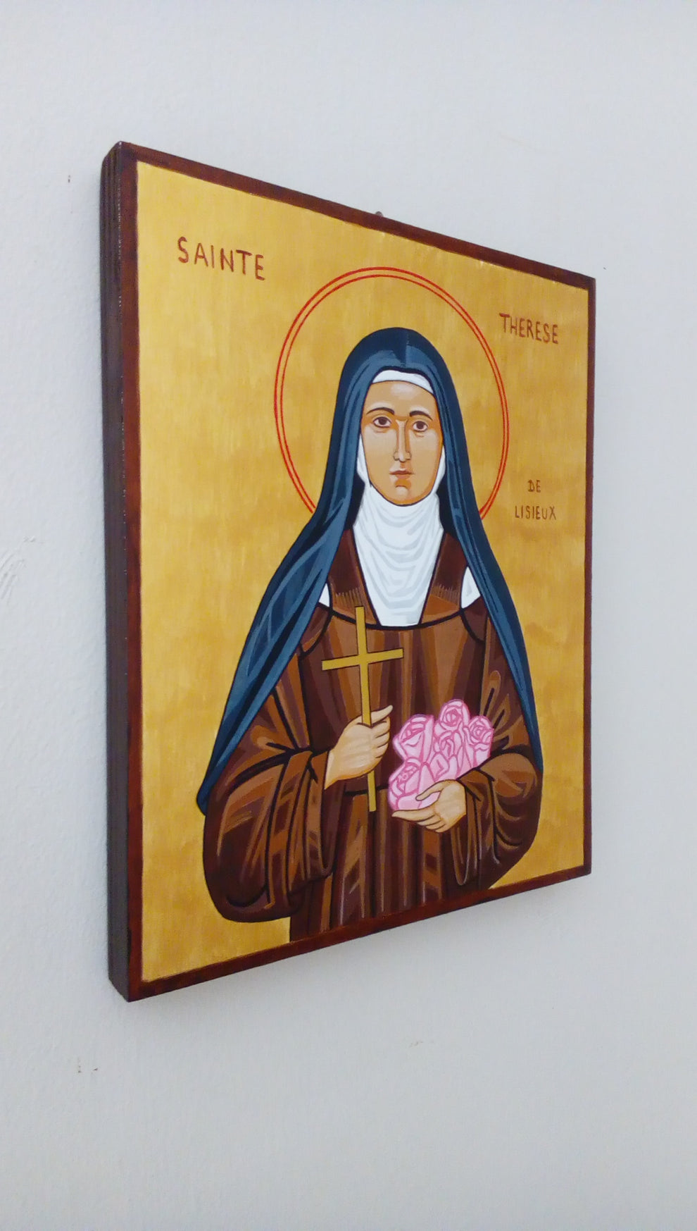 Handpainted Catholic icon Saint Therese of Lisieux – HandmadeIconsGreece