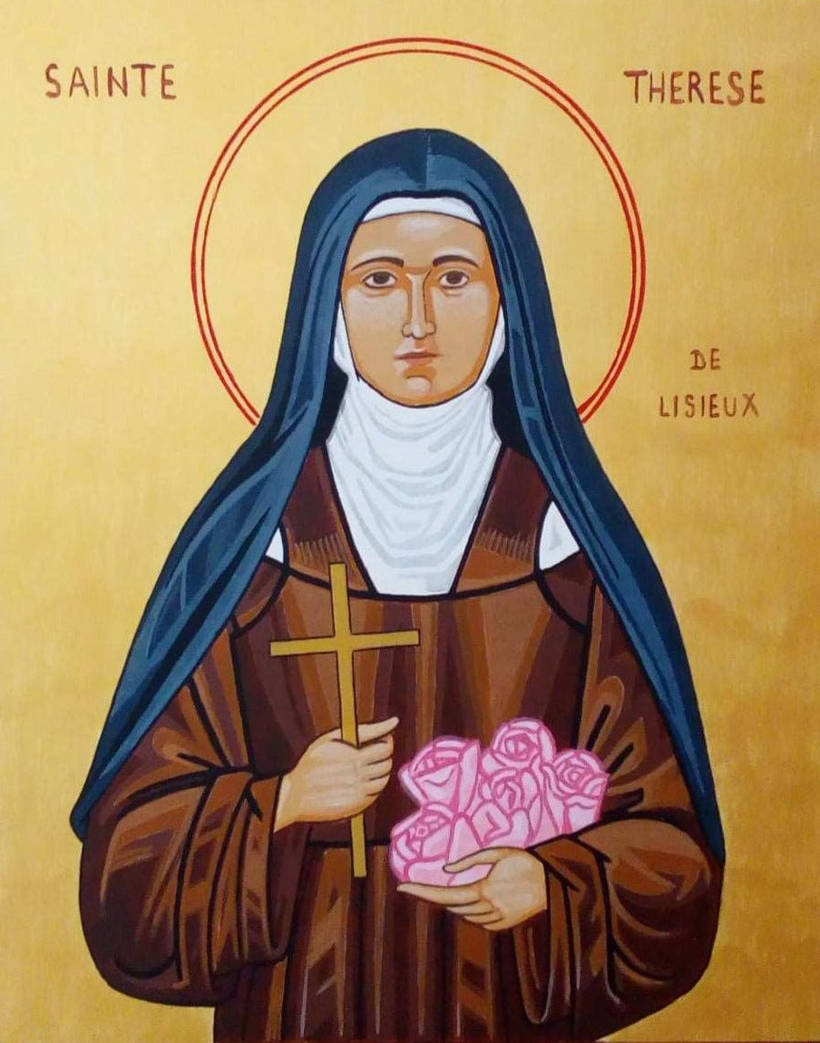 Handpainted Catholic icon Saint Therese of Lisieux – HandmadeIconsGreece