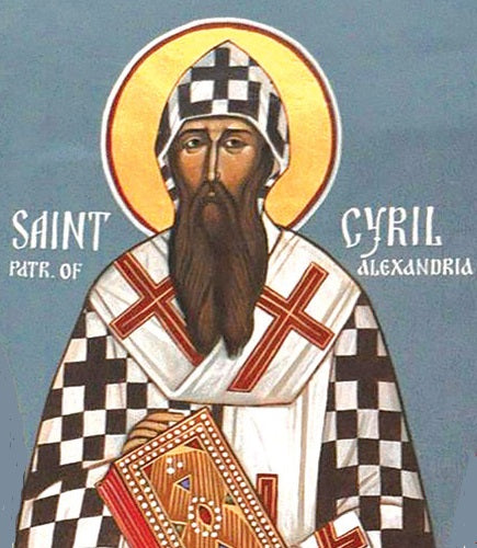 Handpainted Orthodox icon Saint Cyril of Alexandria – HandmadeIconsGreece